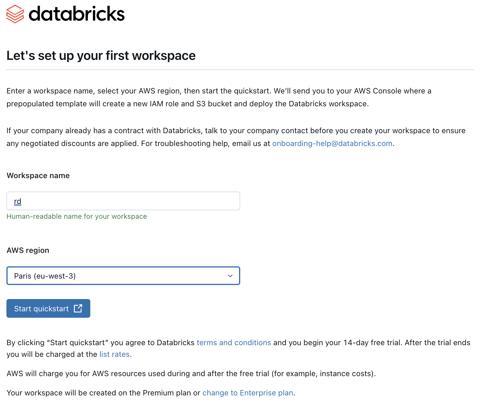 Setup of Databricks on AWS · Amine HY